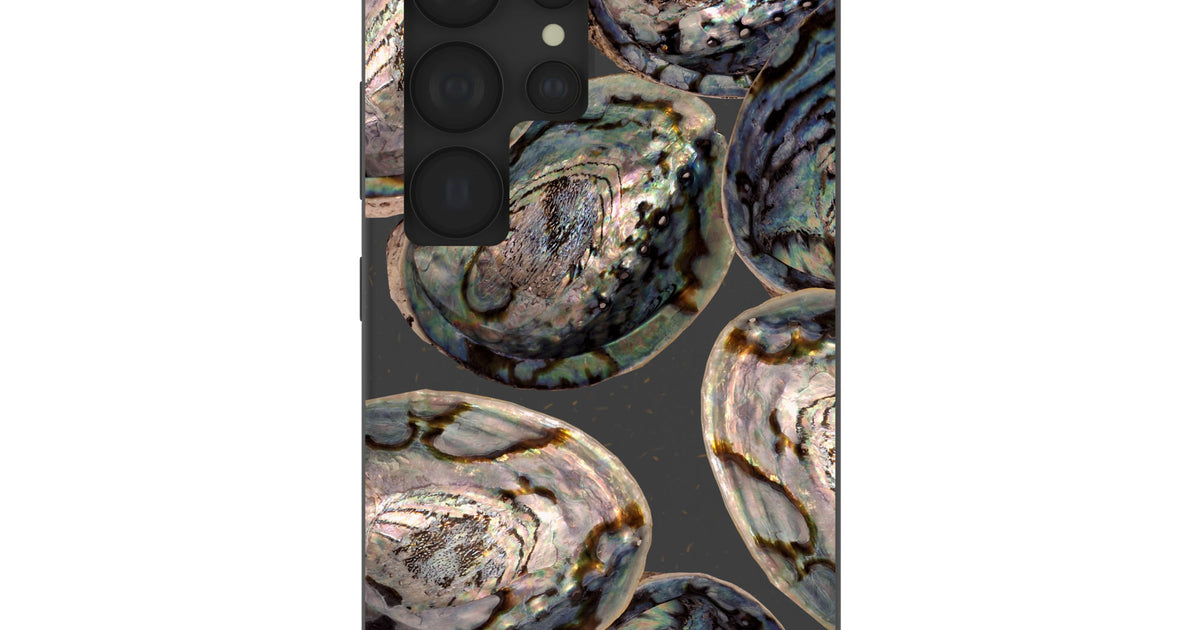 Black Abalone Shells Samsung Galaxy S25 Ultra Case – Pela Case