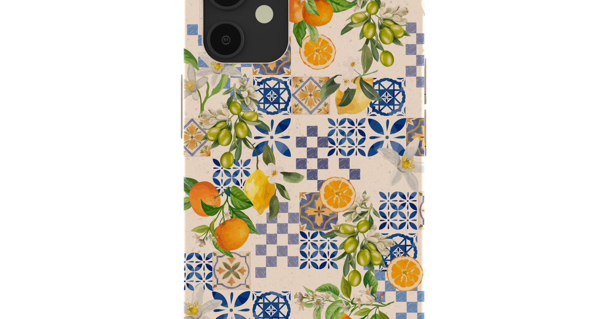 Seashell Amalfi Fruits iPhone 12 Mini Case – Pela Case