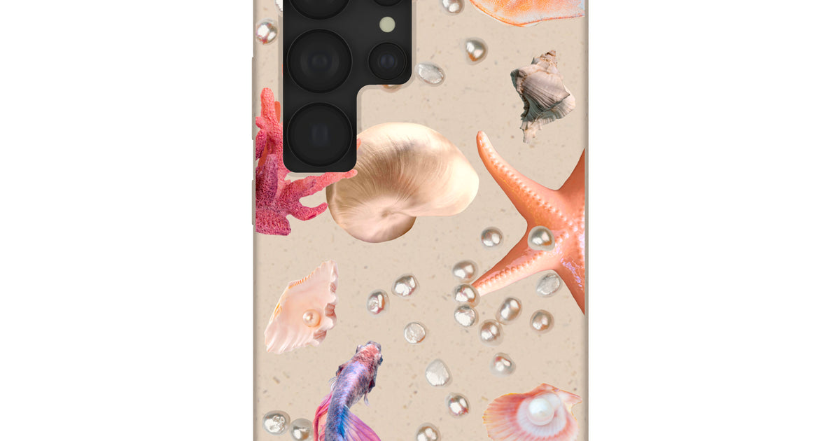 Seashell Aqua Dreams Samsung Galaxy S25 Ultra Case – Pela Case