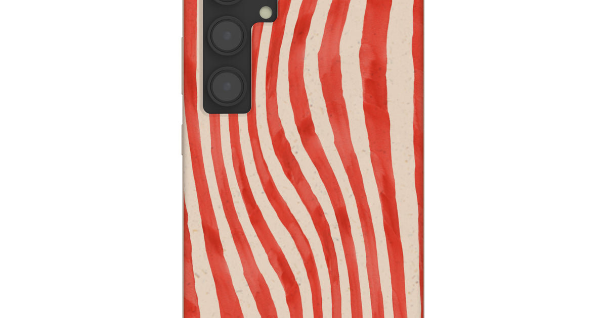 Seashell Big Top Stripes Samsung Galaxy S24+(Plus) Case – Pela Case