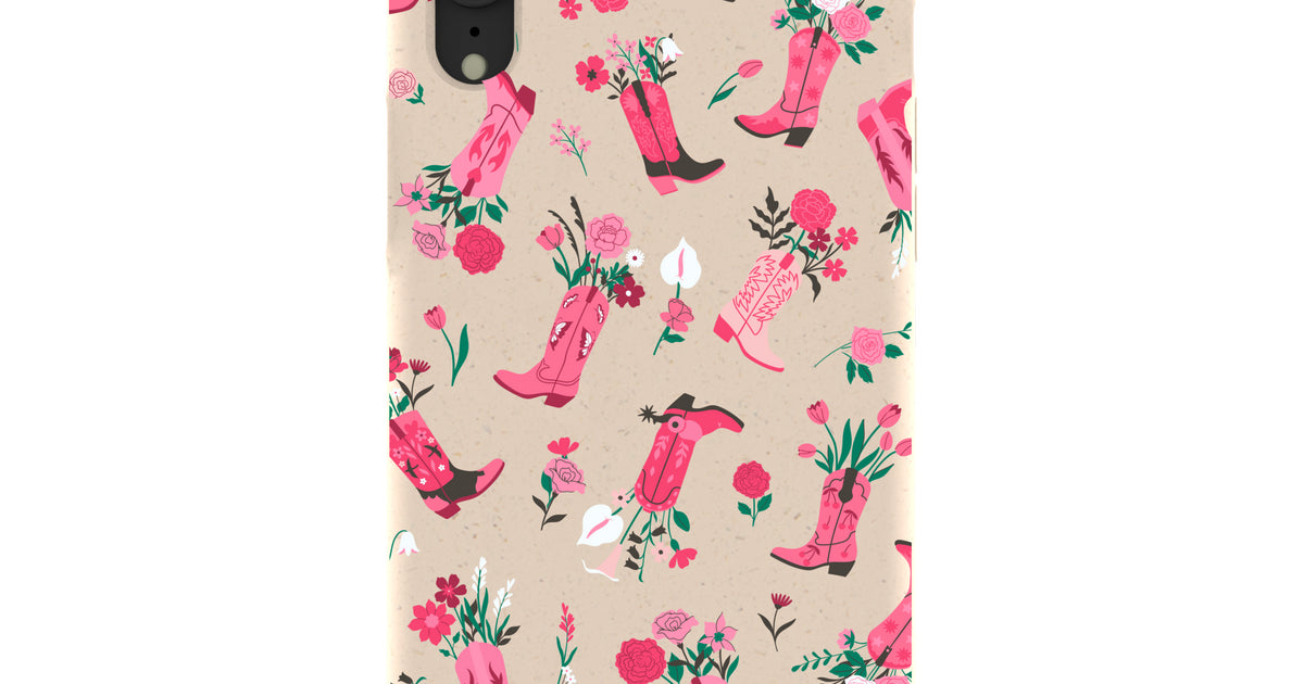 Seashell Boots N Flowers iPhone XR Case – Pela Case