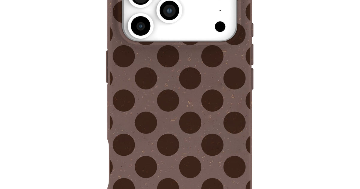 Chocolate Brown Cocoa Sprinkle iPhone 17 Pro Max Case – Pela Case