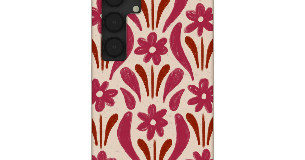 Seashell Flower Stack Samsung Galaxy S25 Case – Pela Case