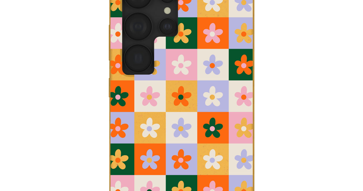 Honey Flower Tiles Samsung Galaxy S25 Ultra Case – Pela Case