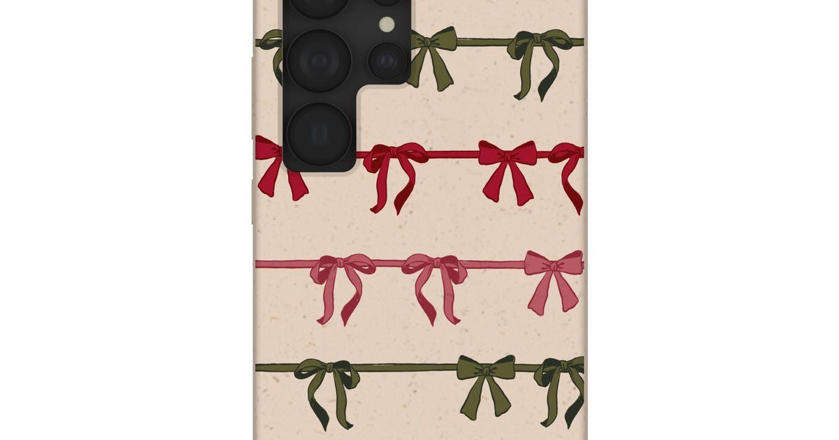 Seashell Holiday Bows Samsung Galaxy S25 Ultra Case – Pela Case