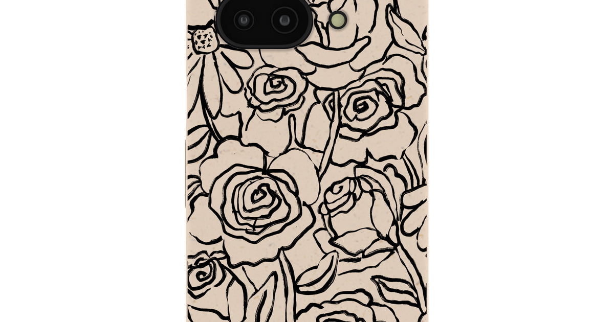 Seashell Inked Blooms Google Pixel 9a Case – Pela Case