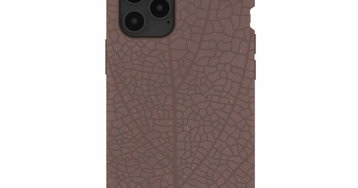 Chocolate Brown Leaf Veins iPhone 11 Pro Case – Pela Case