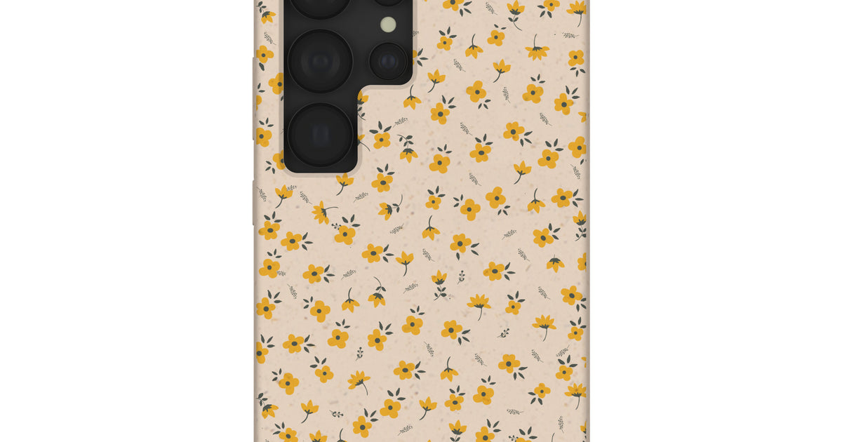 Seashell Little Yellow Flowers Samsung Galaxy S25 Ultra Case – Pela Case