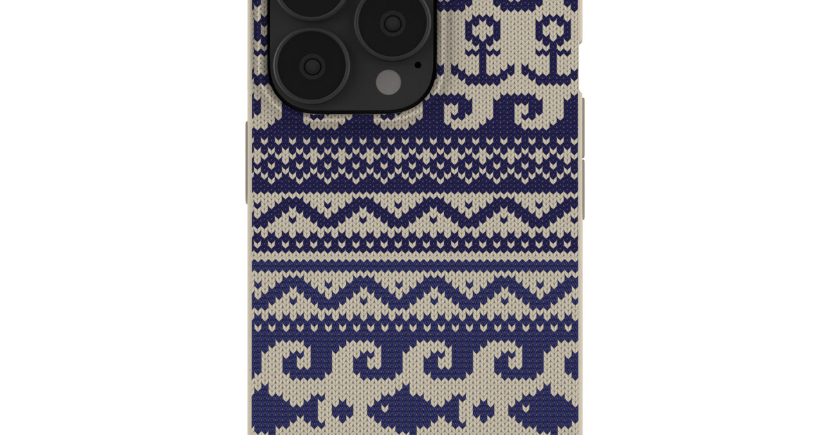 London Fog Ocean Knit iPhone 13 Pro Case – Pela Case