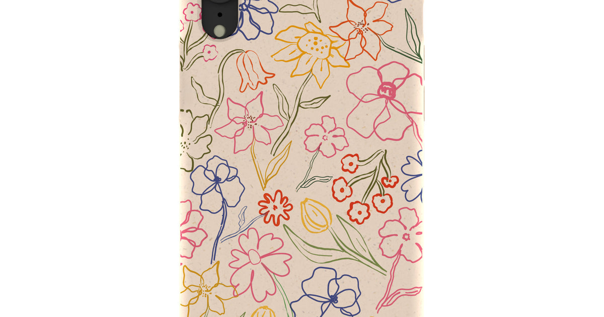 Seashell Petals Sketch iPhone XR Case – Pela Case