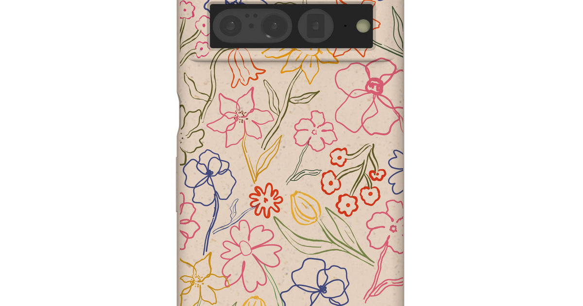 Seashell Petals Sketch Google Pixel 7 Pro Case – Pela Case
