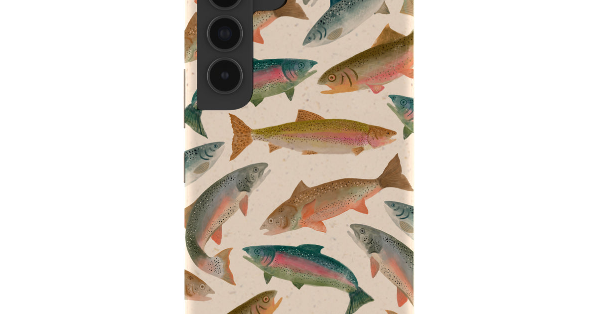 Seashell Rainbow Trout Samsung Galaxy S22 Case – Pela Case