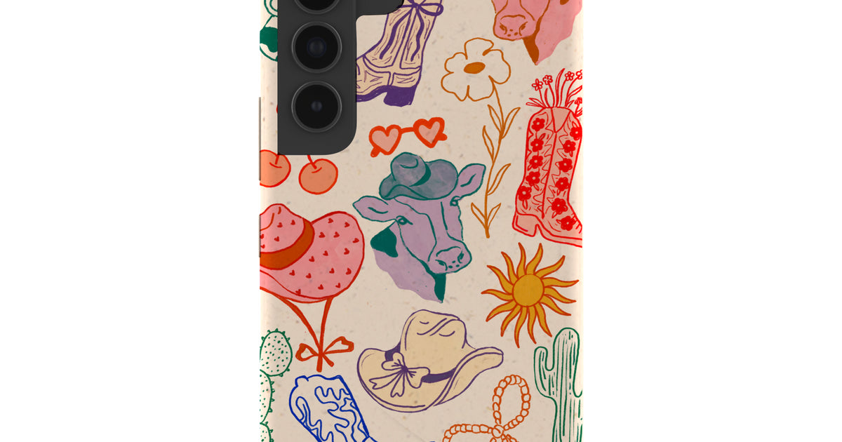 Seashell Retro Rodeo Samsung Galaxy S22 Case – Pela Case