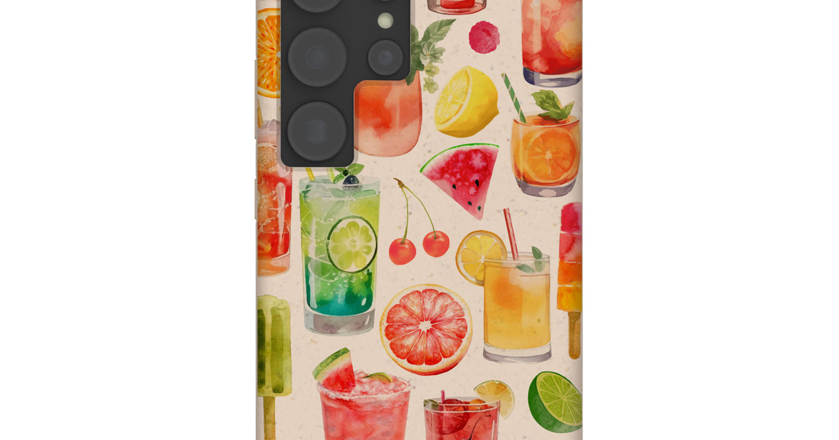 Seashell Sunset Sips Samsung Galaxy S24 Ultra Case – Pela Case