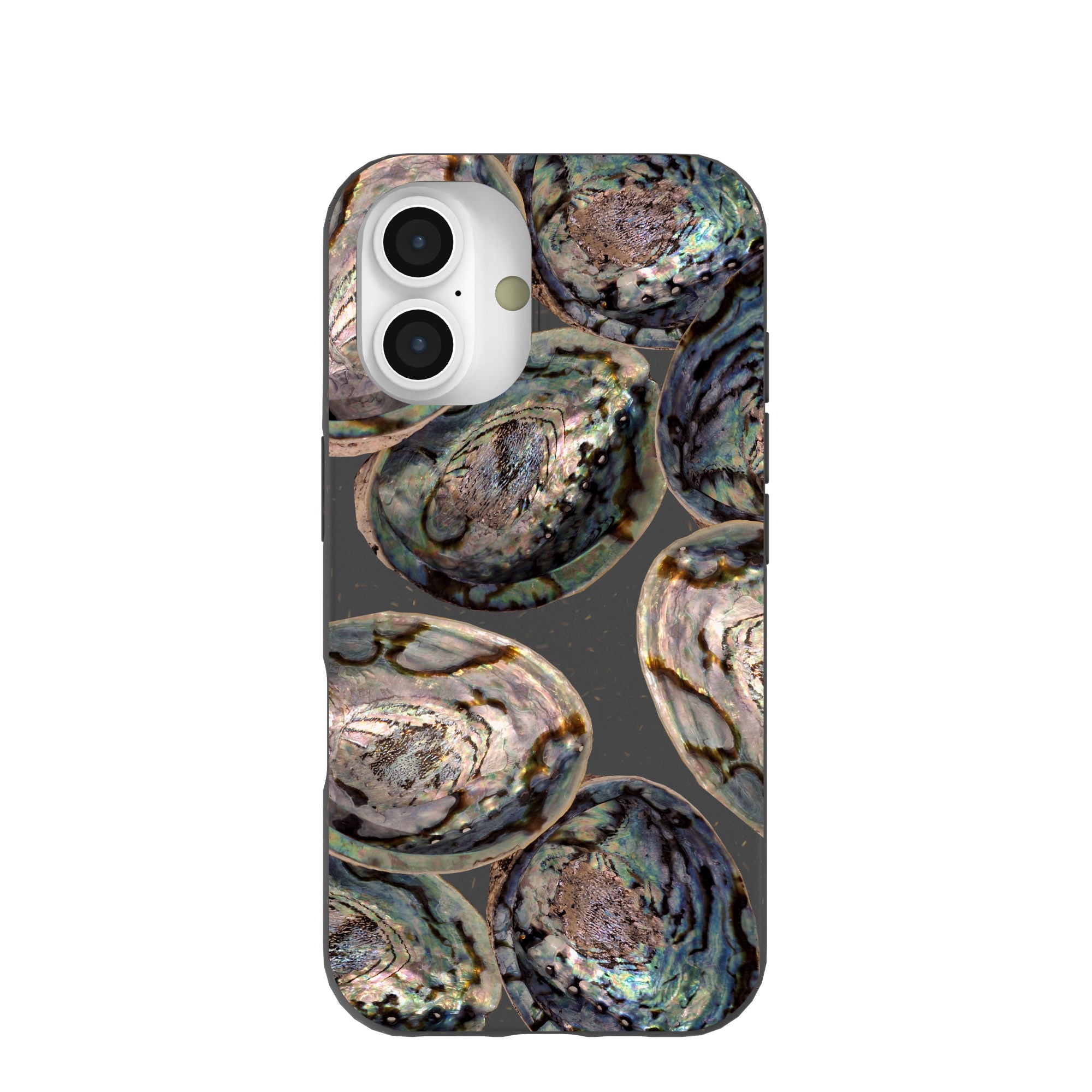 Black Abalone Shells iPhone 16 Case – Pela Case