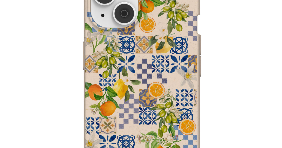 Seashell Amalfi Fruits iPhone 14/16e Case – Pela Case