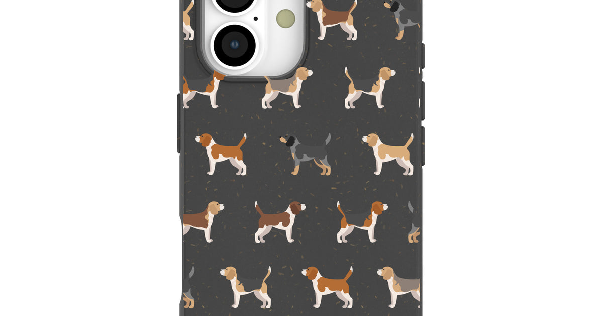 Black Beagle Buds iPhone 17 Case – Pela Case