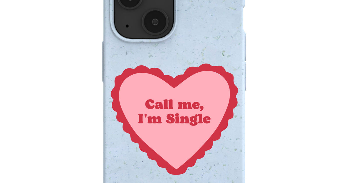 Powder Blue Call Me iPhone 13 Mini Case – Pela Case