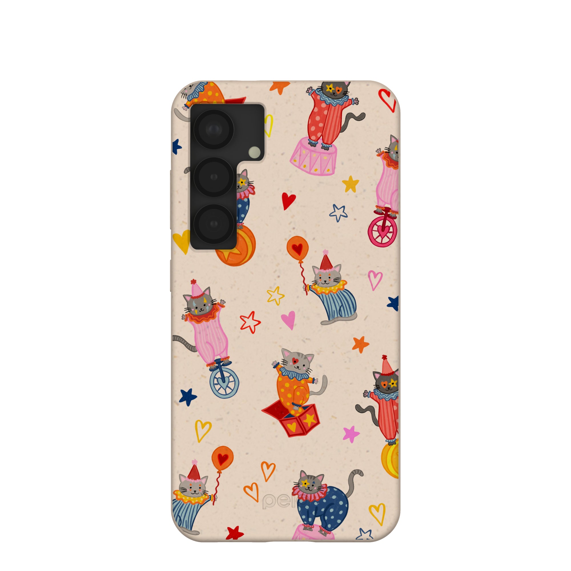 Seashell Cat Clowns Samsung Galaxy S25 Case – Pela Case