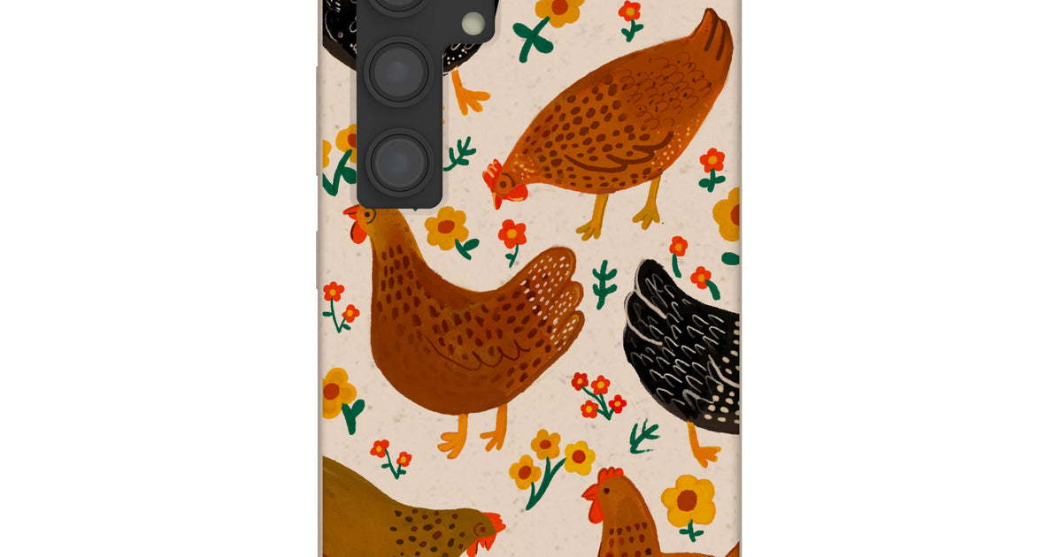 Seashell Chicken Garden Samsung Galaxy S24 Case – Pela Case