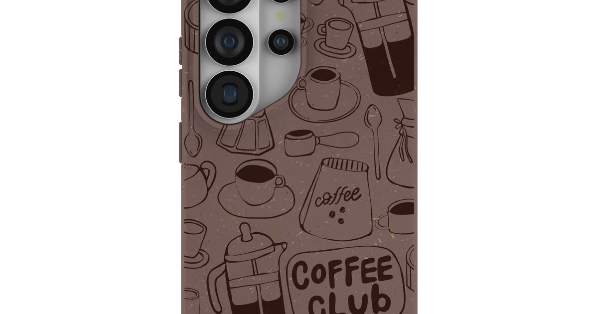 Chocolate Brown Coffee Club Samsung Galaxy S26 Ultra Case – Pela Case