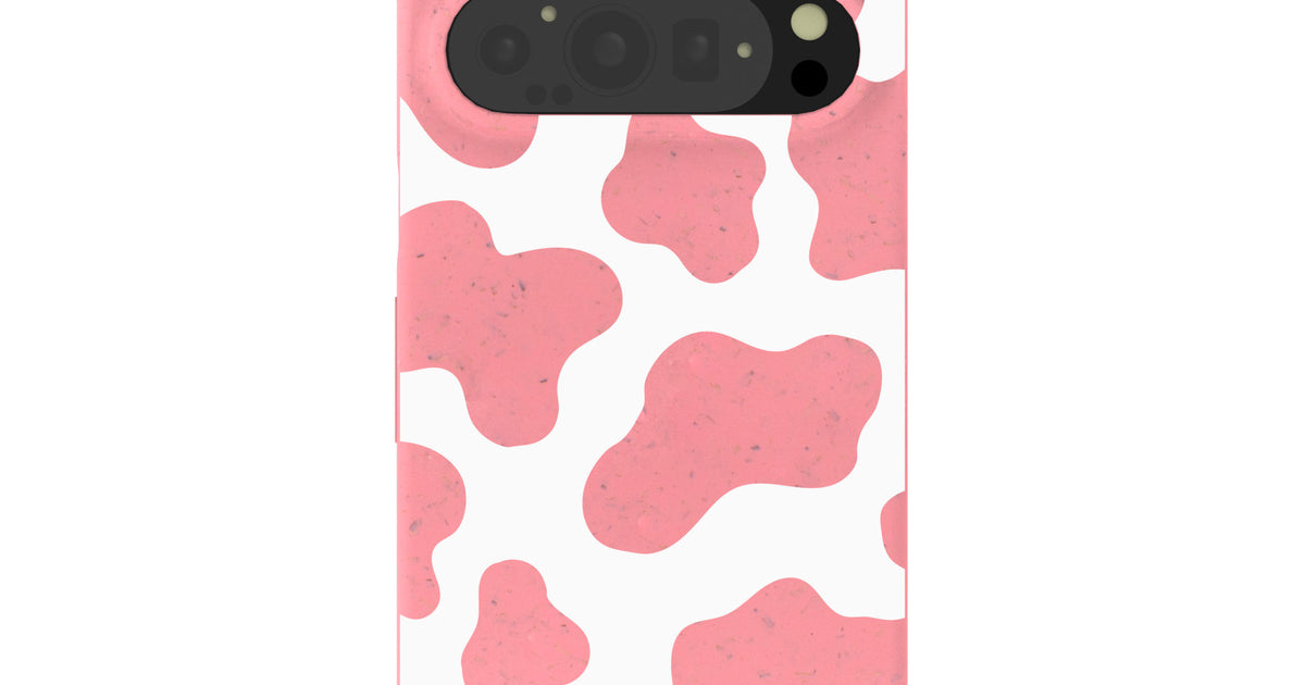 Bubblegum Pink Cow Google Pixel 9/9 Pro Case – Pela Case
