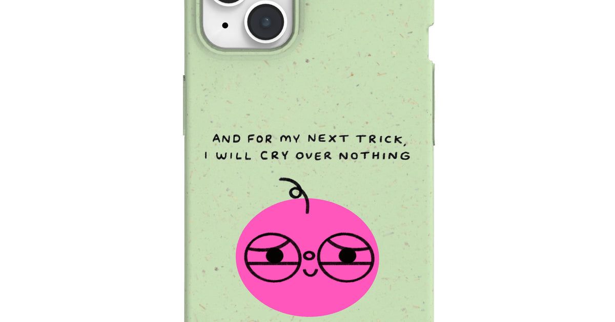 Sage Green Cry iPhone 15 Plus Case – Pela Case