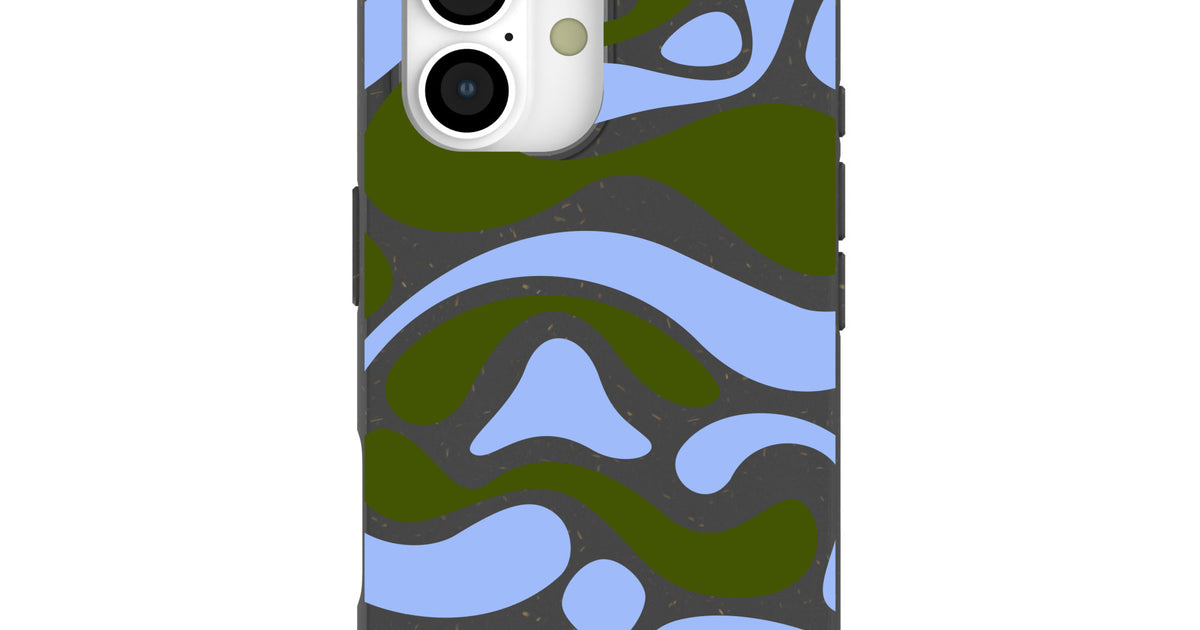 Black Curve and Flow iPhone 17 Case – Pela Case
