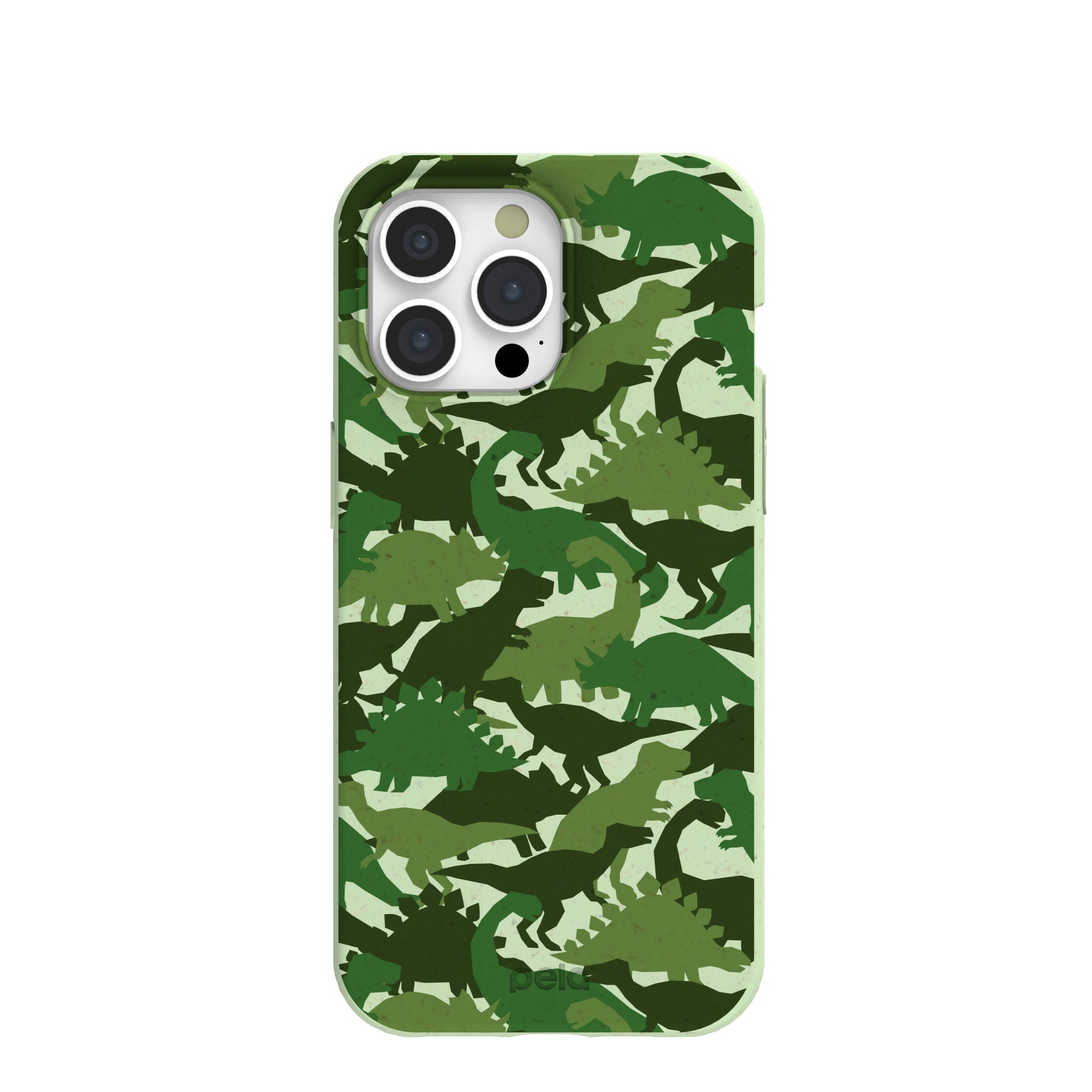 Sage Green Dino Camo iPhone 15 Pro Max Case – Pela Case