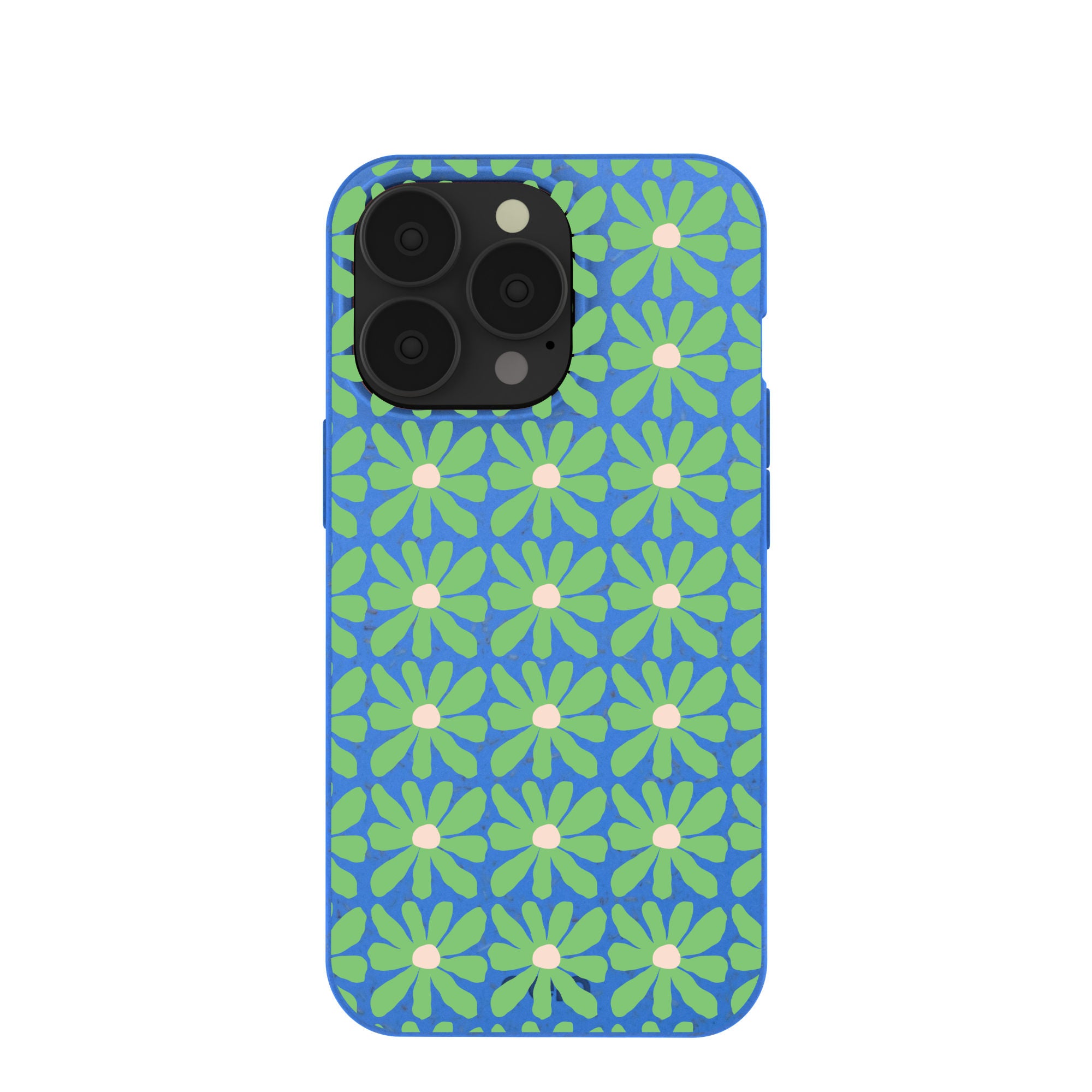 Electric Blue Flower Child iPhone 13 Pro Case – Pela Case