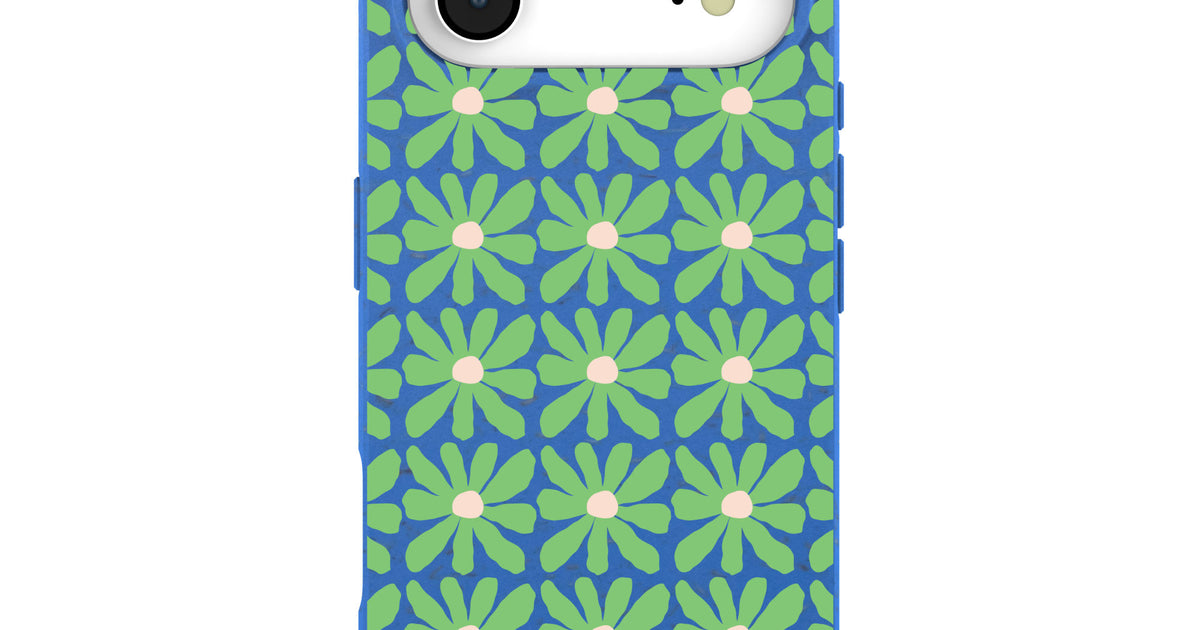 Electric Blue Flower Child iPhone Air Case – Pela Case