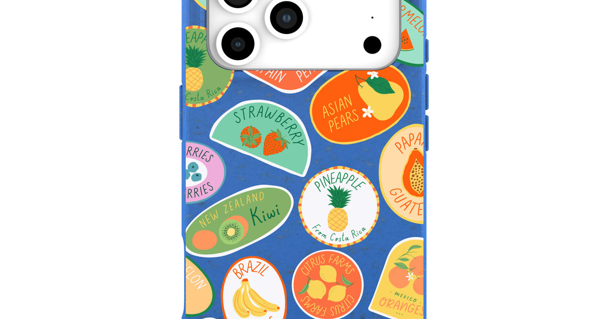 Electric Blue Frutti Club iPhone 17 Pro Max Case – Pela Case