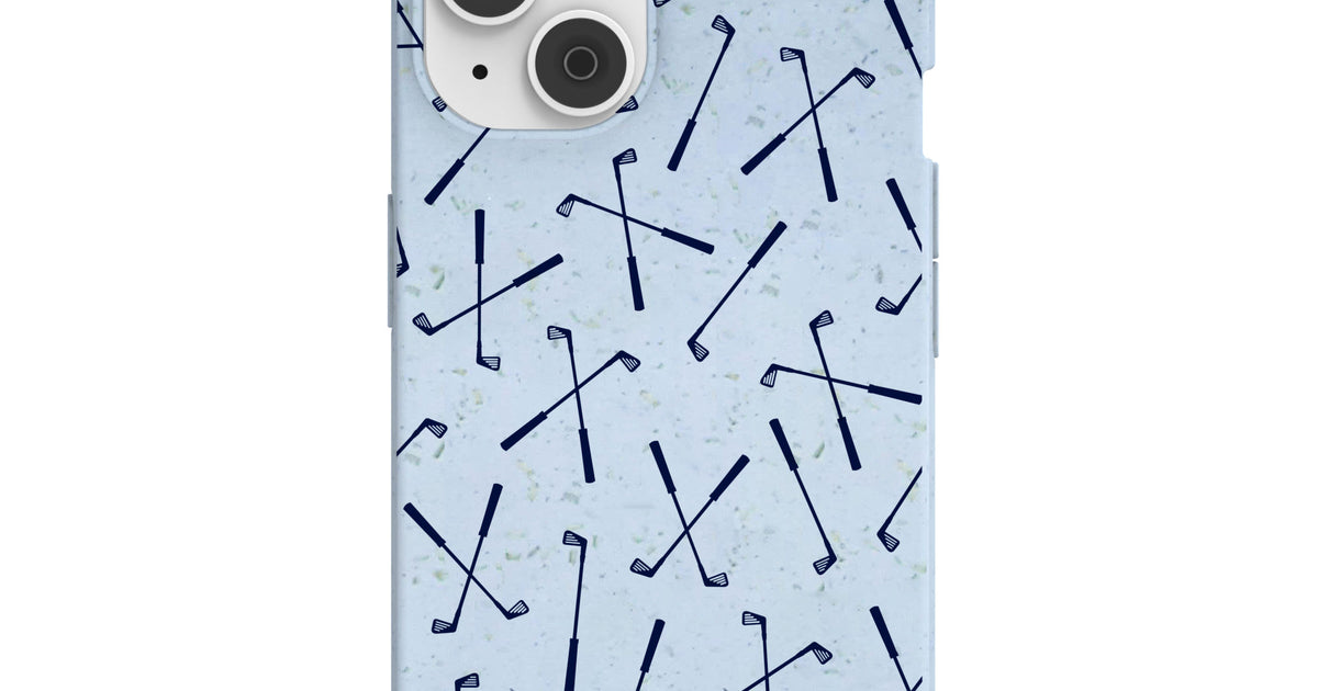 Powder Blue Golf Clubs iPhone 14/16e Case – Pela Case