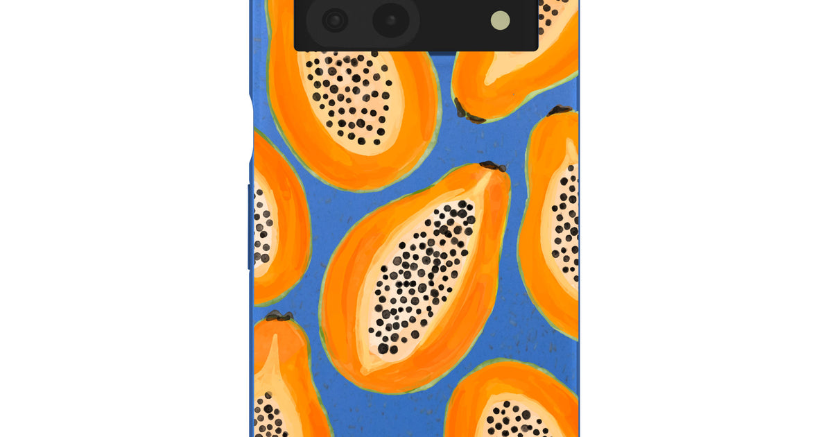 Electric Blue Juicy Papayas Google Pixel 8a Case – Pela Case