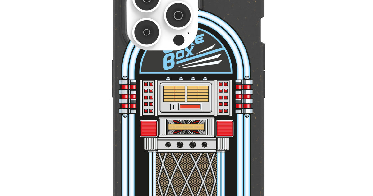 Black Jukebox iPhone 14 Pro Case – Pela Case