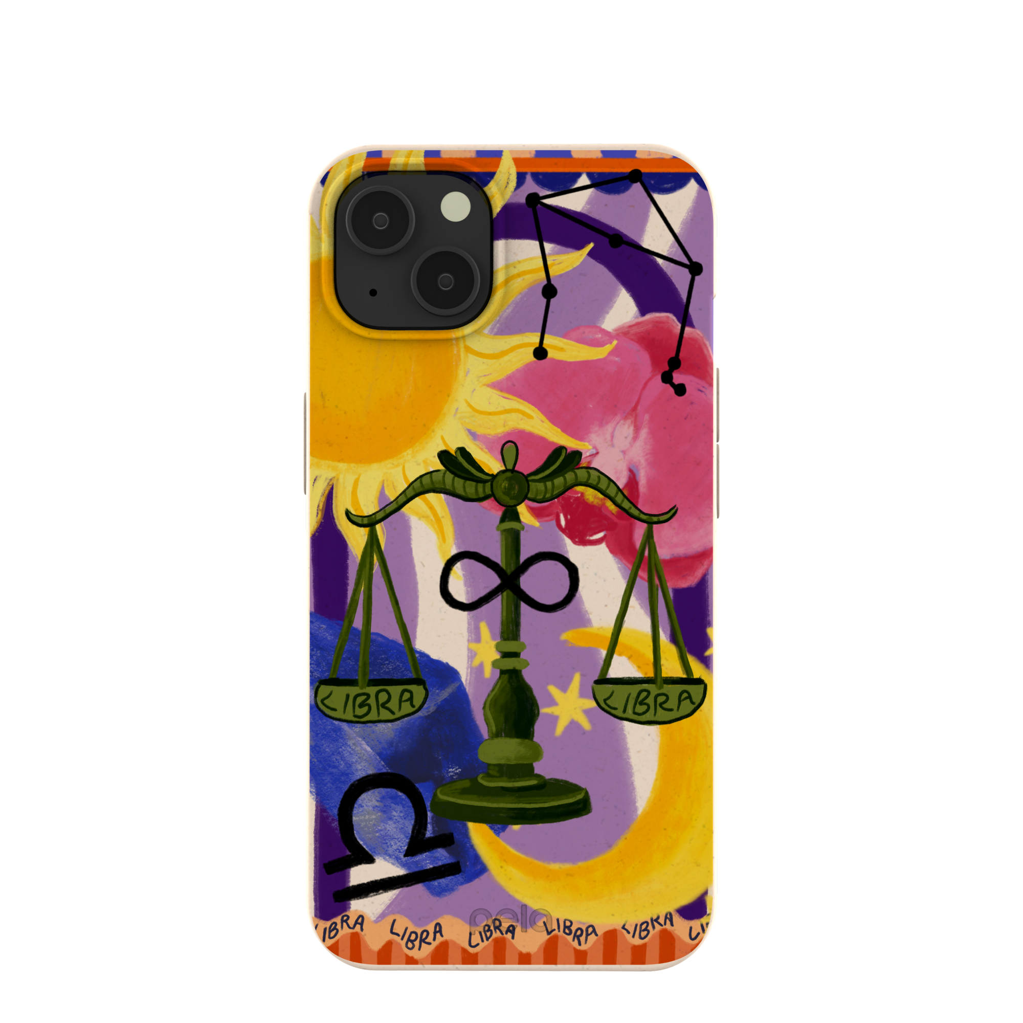 Seashell Libra Scale iPhone 13 Case – Pela Case