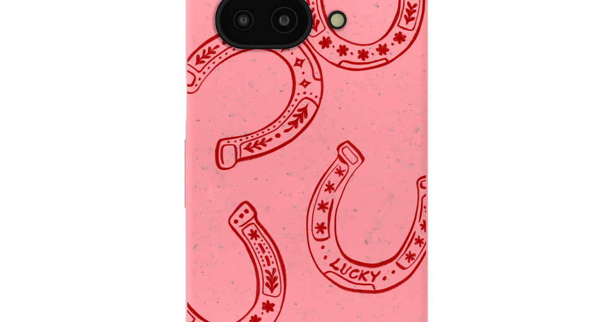 Coque Google Pixel 9a rose bonbon motif fer à cheval porte-bonheur ...