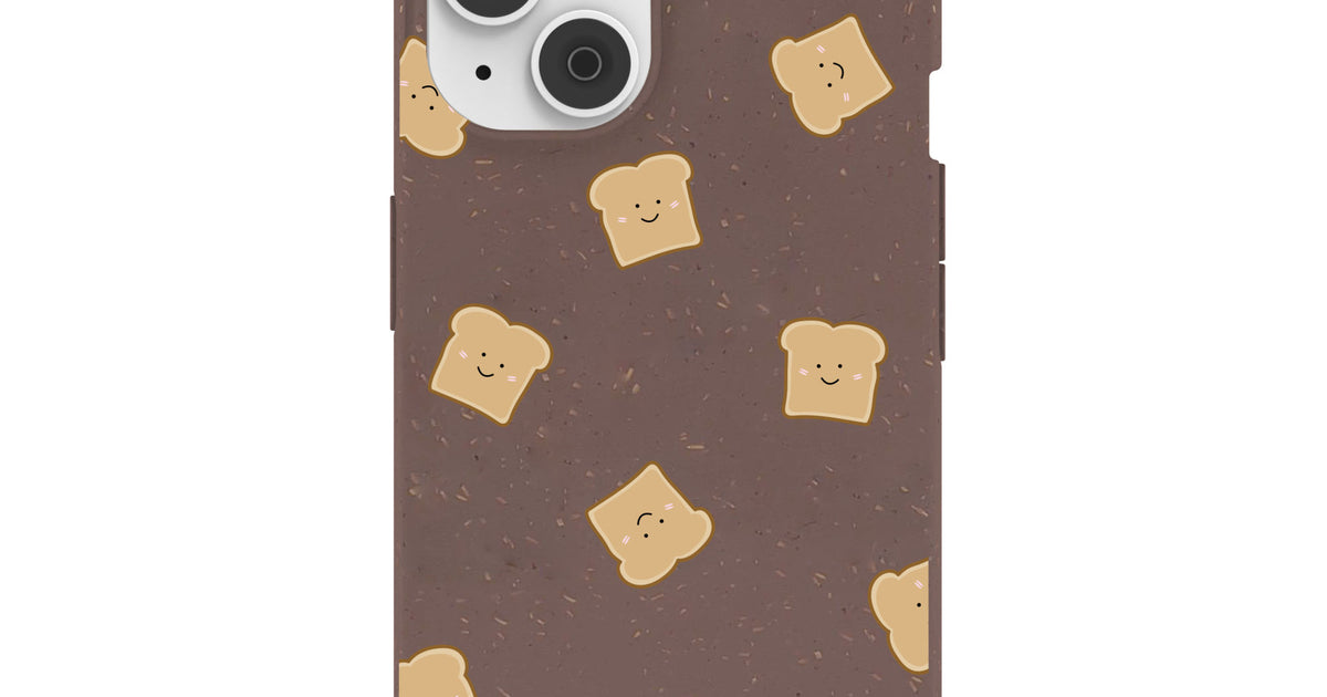 Chocolate Brown Mini Toast iPhone 14 Case – Pela Case