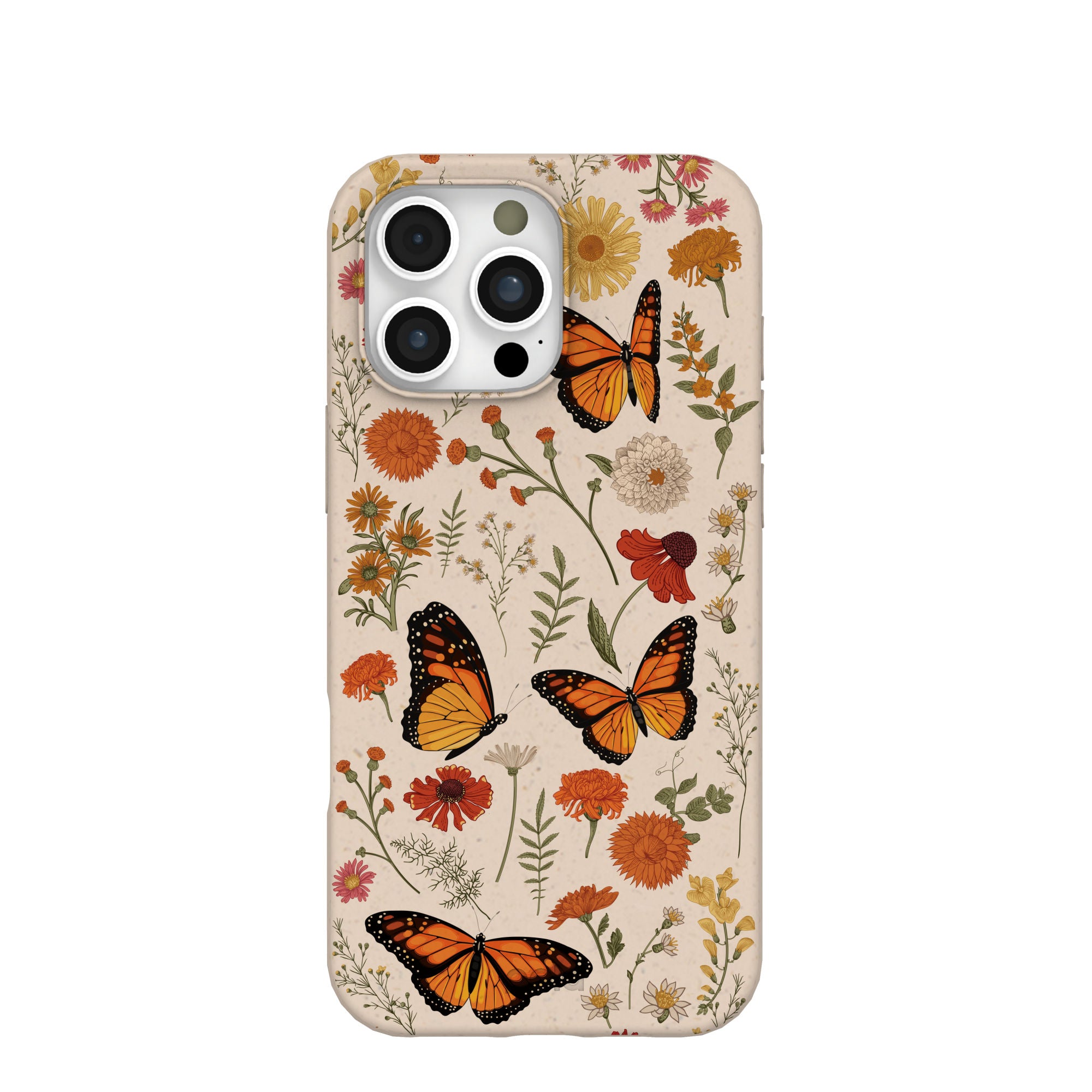 Seashell Monarch Butterfly iPhone 16 Pro Max Case – Pela Case