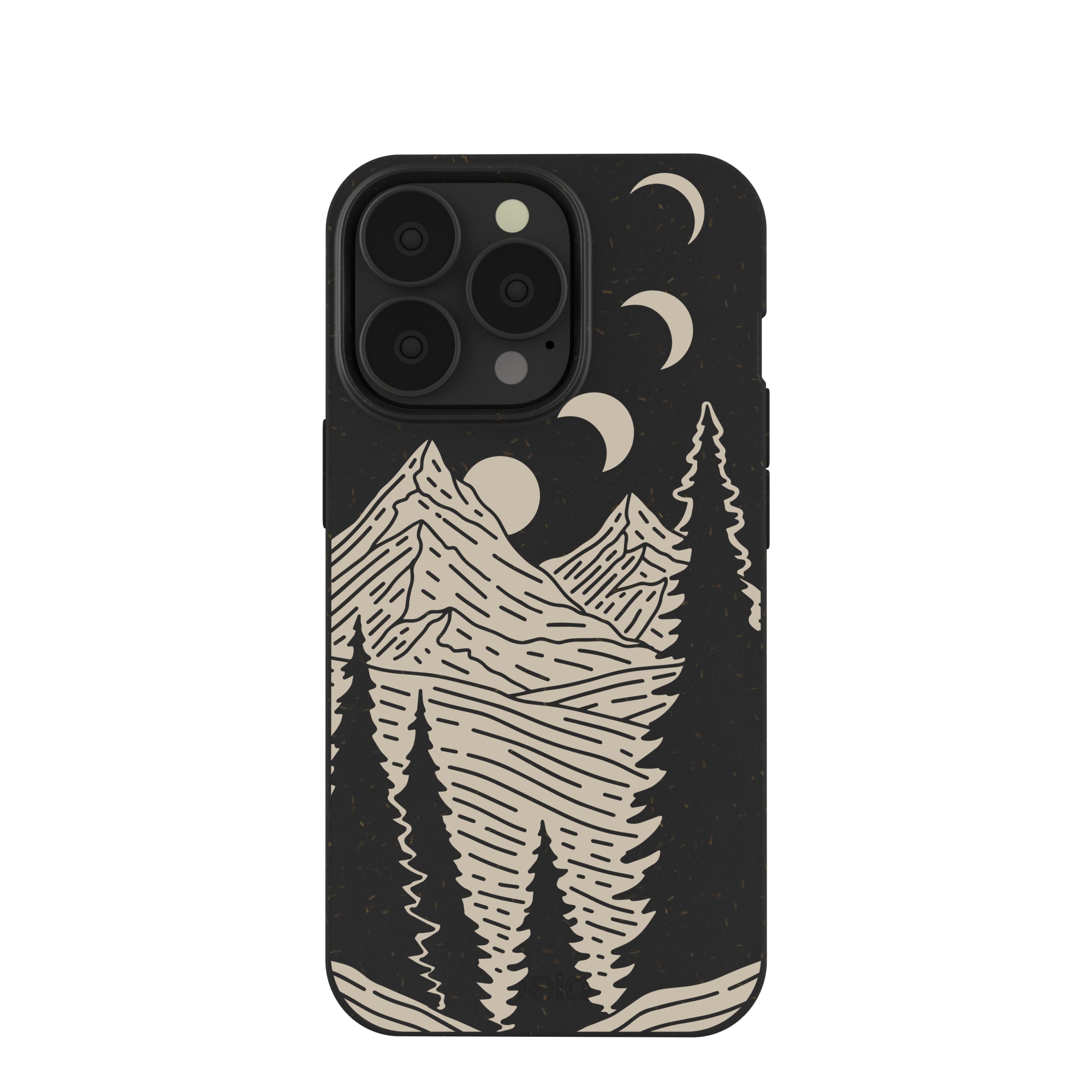 Black Moonlight Peaks iPhone 13 Pro Case – Pela Case