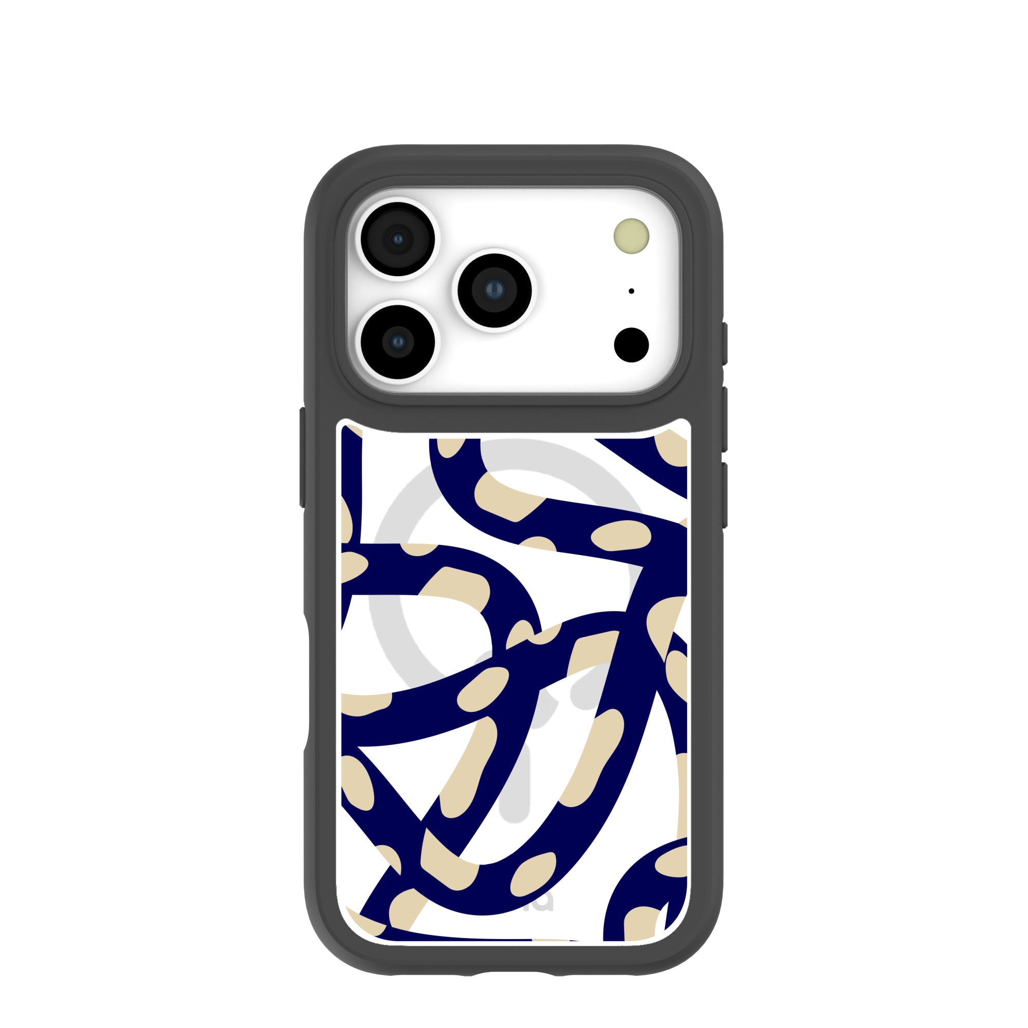 Coque Clear Noodles pour iPhone 17 Pro avec Noir Ridge (MagSafe inclus ...