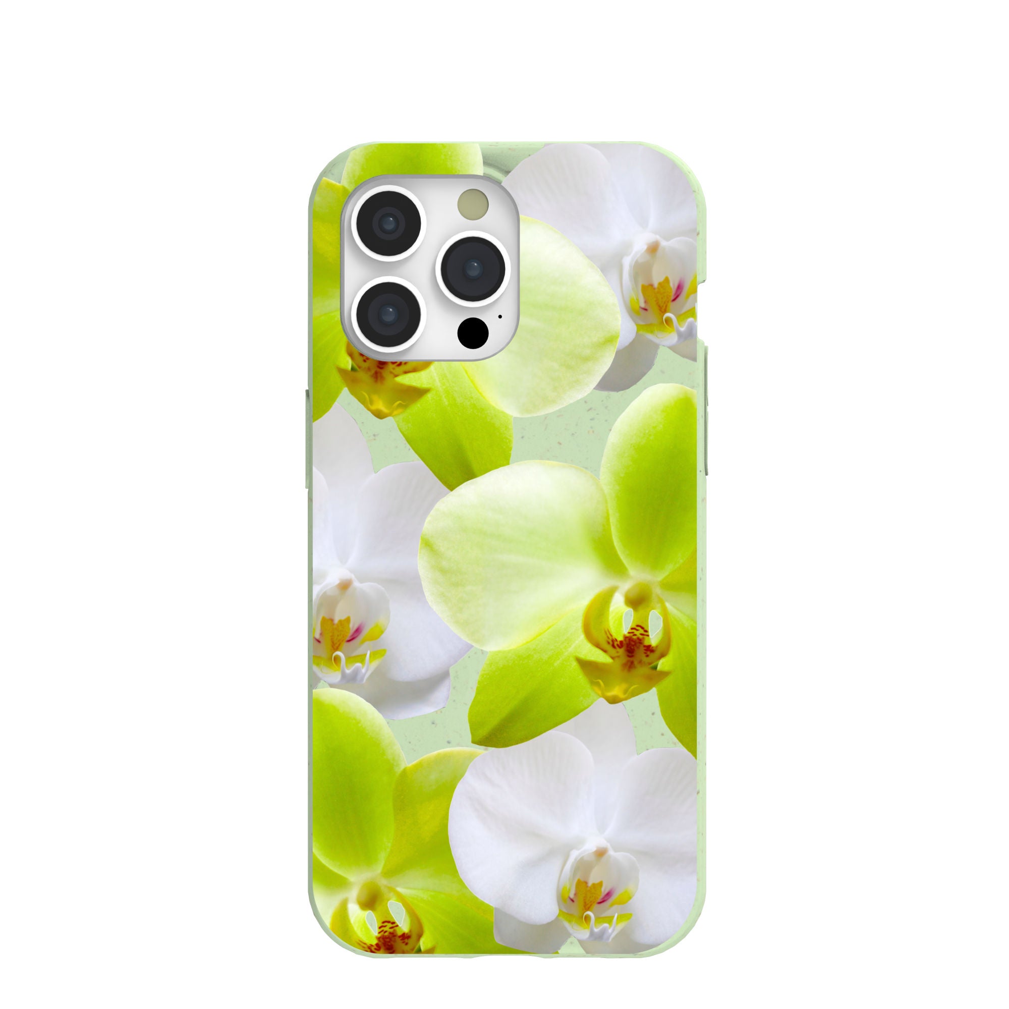 Sage Green Orchid Blooms iPhone 15 Pro Max Case – Pela Case
