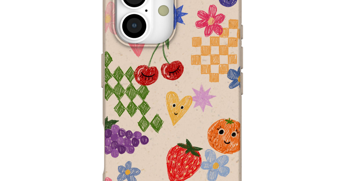 Seashell Pencil Doodles iPhone 17 Case – Pela Case