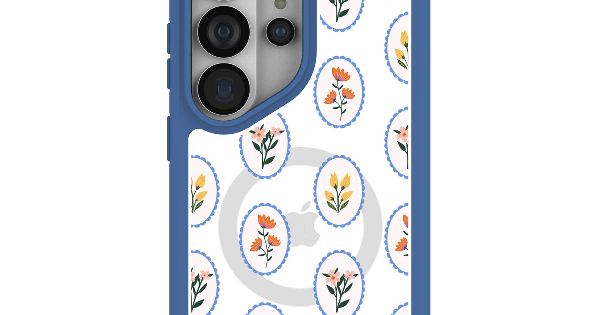 Clear Rosette Frame Samsung Galaxy S26 Ultra Case With True Blue Ridge ...