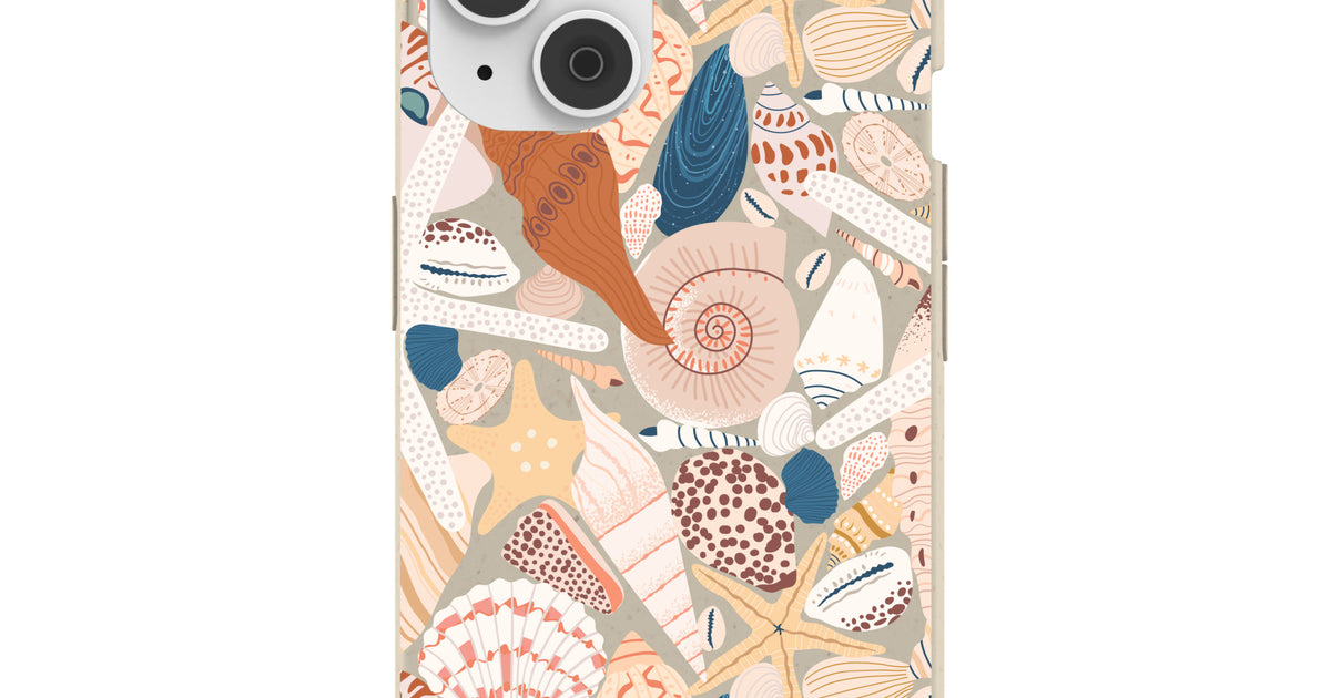 Coque London Fog Sandy Shells pour iPhone 14/16e – Pela Case