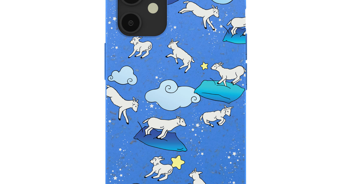 Electric Blue Sheep Dreamers iPhone 12 Mini Case – Pela Case