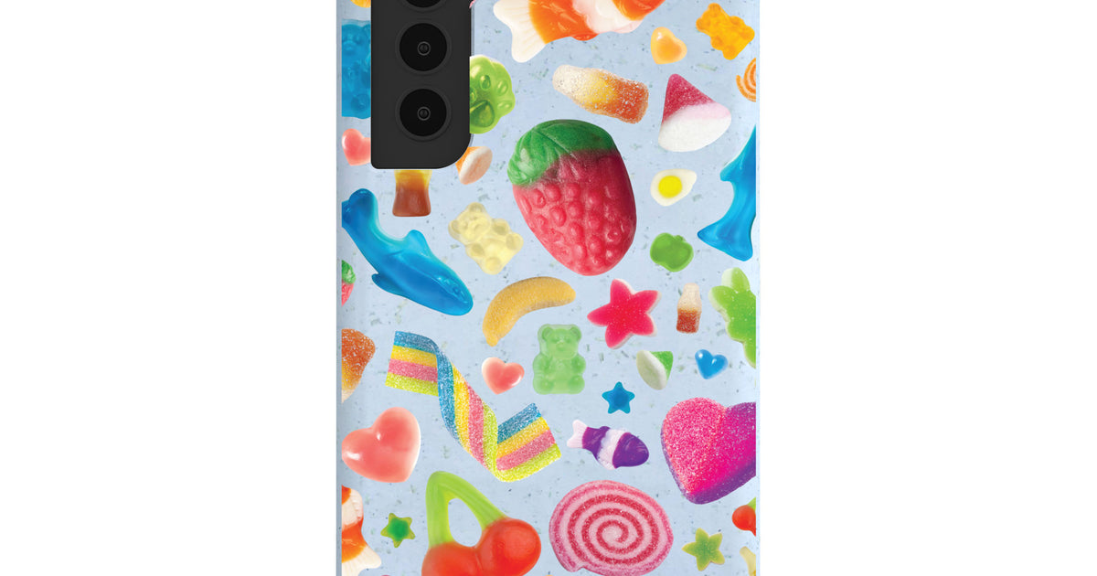 Powder Blue Super Gummies Samsung Galaxy S21 Case – Pela Case