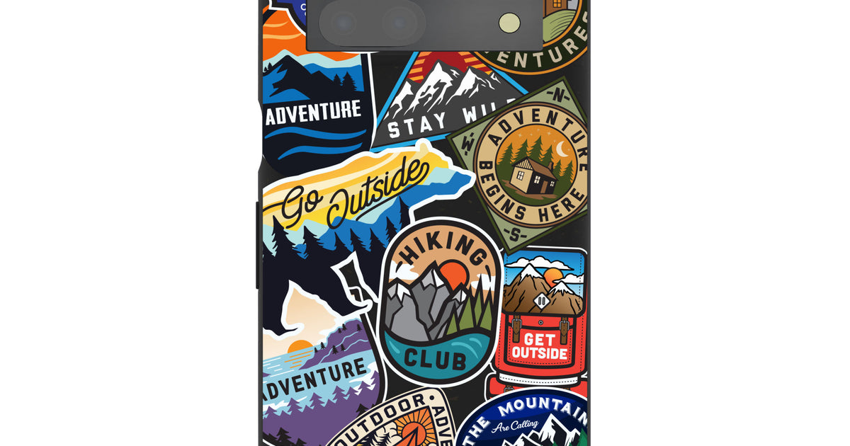 Black Trail Stickers Google Pixel 7a Case – Pela Case