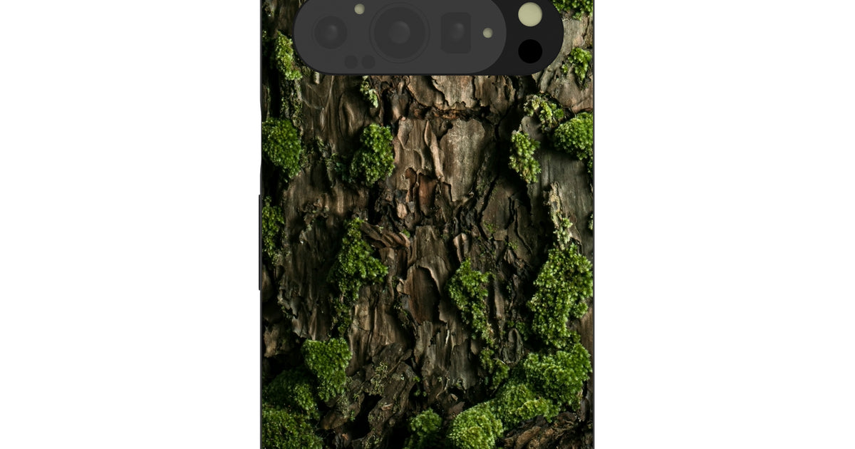 Black Tree Bark Google Pixel 9/9 Pro Case – Pela Case