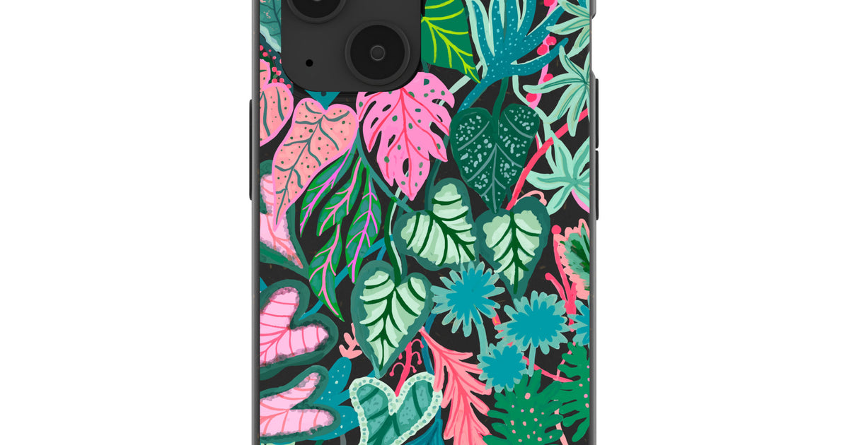 Black Tropic Noir iPhone 13 Mini Case – Pela Case